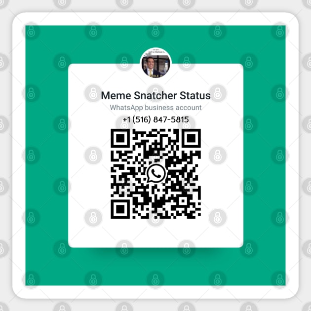 QR Code - Meme Snatcher - Sticker | TeePublic